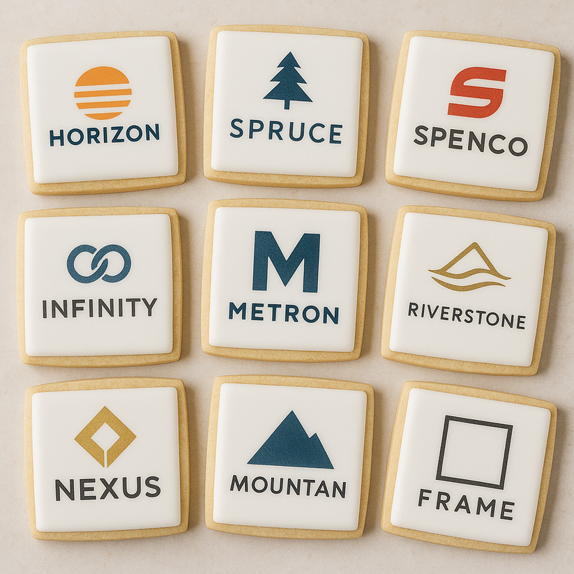 Custom Logo Cookies